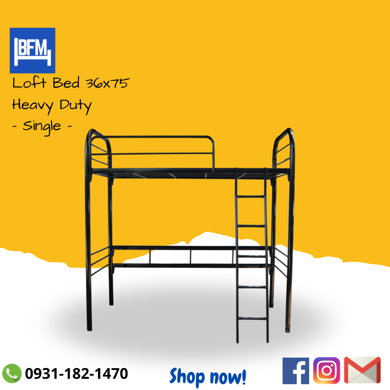 Loft Bed Single Size Heavy Duty 36x75 – Bed Frame Master